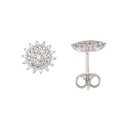 Paar Ohrstecker Firetti "Schmuck Geschenk Gold 585 Ohrschmuck", weiß (weißgoldfarben, weiß), Ohrringe, Damen, 0,32 P2 = erkennbare Einschlüsse, Diamanten Weißgold 585, Diamanten, Weißgold 585, mit Brillant - Krappenfassung