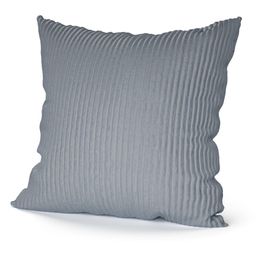 Kissenhülle HOMING "Sven" Gr. 1, blau (eisblau), B:45cm, Polyester, Polyester, Kissenbezüge, Pflegeleicht