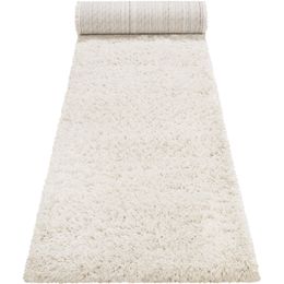 Hochflor-Teppich Esprit "YOGI ESP-096", beige, B:80cm H:50mm L:230cm, Polyester, Teppiche, Läufer, flauschiger weicher Flor aus 100% recyceltem PET, Wohnzimmer
