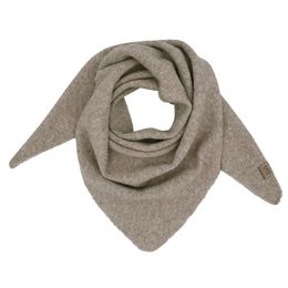 Dreieckstuch CAPO, Damen, taupe, Strick, Baumwolle, meliert, Modetücher, dezente Melange-Optik, weich, wärmend