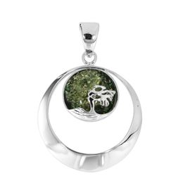 Kettenanhänger OSTSEE-SCHMUCK "OSTSEE-SCHMUCK Anhänger Windflüchter 30 mm", weiß, Schmuckanhänger, Damen, 42 x 30mm, Silber 925 (Sterlingsilber), 7,7 g