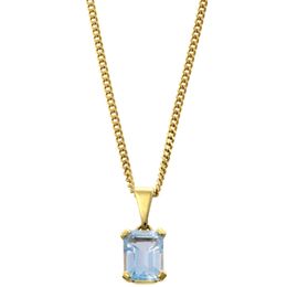 Kettenanhänger Lady, gold (gelbgold 375), Schmuckanhänger, Damen, Gelbgold 375, Anhänger