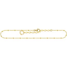 Fußkette Thomas Sabo "Dots, AK0028-001-21-L27V, AK0028-413-39-L27V" Gr. 27, gold (gelbgoldfarben), Fußketten, 27, Silber 925 (Sterlingsilber)