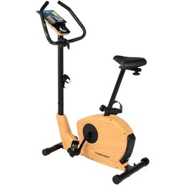 Ergometer Christopeit Sport "ET 3.2", braun (holzlook), Heimtrainer, ohne Unterlegmatte, Schwungmasse ca. 7 kg, 32 Widerstandsstufen, B:48cm H:132cm L:94cm