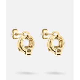 Paar Ohrstecker Liebeskind Berlin "Schmuck Geschenk Edelstahl Ohrringe The D-Link Mini", gold (gelbgoldfarben), Ohrringe, Damen, Edelstahl