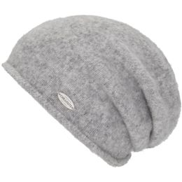 Beanie Chillouts "Lino Hat", Damen, grau (light grau), Obermaterial: 78% Polyester, 12% Polyamid, 6% Wolle, 4% Elasthan, Mützen
