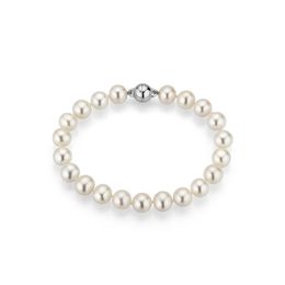 Perlenarmband Firetti "Schmuck Geschenk Armschmuck Armkette Perle", bunt (silberfarben, weiß), Armbänder, Damen, 19cm, Perlen Silber 925 (Sterlingsilber), Perlen, Silber 925 (Sterlingsilber), Made in Germany - mit Süßwasserzuchtperle