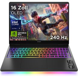 HP Gaming-Notebook "Omen Max 16-ah0099ng", schwarz, 64 GB RAM 2.000 GB SSD, Core Ultra 9, Windows11Home, Notebooks