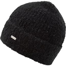 Beanie Chillouts "Esther Hat", Damen, schwarz, Obermaterial: 100% Polyester, unifarben, Mützen, mit seitlichem Chillouts Label, aus leichtem Material