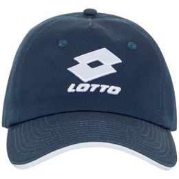 Baseball Cap Lotto, Damen, blau (marineblaus), 100% Baumwolle, unifarben, Caps, - mit hochwertiger Logo-Stickerei