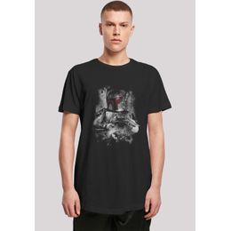 T-Shirt F4NT4STIC "Star Wars Boba Fett Distressed", Herren, Gr. 5XL, schwarz, Obermaterial: 100% Baumwolle, regular fit, Rundhals, ohne Bündchen, Shirts, Print