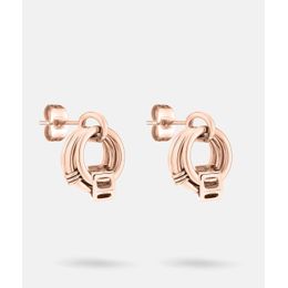 Paar Ohrstecker Liebeskind Berlin "Schmuck Geschenk Edelstahl Ohrringe The D-Link Mini", rosa (roségoldfarben), Ohrringe, Damen, Edelstahl
