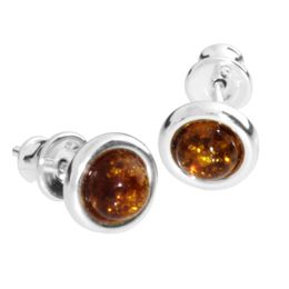 Paar Ohrstecker OSTSEE-SCHMUCK "OSTSEE-SCHMUCK Ohrstecker Marit Ohrstecker Marit", wei&szlig;, Ohrringe, Damen, 10mm rund, Silber 925 (Sterlingsilber)