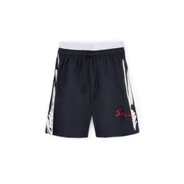 Badehose Gulliver, Jungen, Gr. 122, EURO-Größen, blau (dunkelblau), 100% Polyester, bedruckt, Badehosen, mit seitlichen Streifen