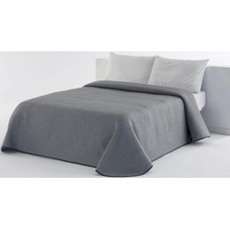 Tagesdecke my home "Annika gesteppte Tagesdecke, aus 50% recyceltem Polyester", grau, B:250cm L:240cm, Mischgewebe, Tagesdecken, und 50% Baumwolle, ab Größe 140x210 cm