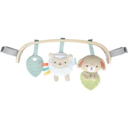 Kinderwagenkette Ingenuity "Wonder & Wood Carrier Toybar", bunt, Greifspielzeug, KinderB:8cm H:30cm, Holz, Kunststoff, Stoff, B:8cm H:30cm