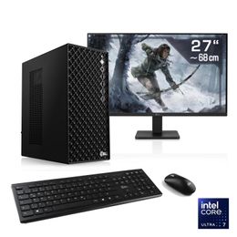 CSL Gaming-PC-Komplettsystem "Mystic V24055", Energieeffizienz: E (A-G), schwarz, Microsoft Windows 11 Home (64 Bit), 32 GB RAM 1.000 GB SSD, Computer_Komplettsysteme
