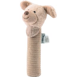 Greifspielzeug Sterntaler "Hund Lucky", grau (graubeige), Greifspielzeug, KinderH:17cm, Baumwolle, Flauschstoff, Polyester, mit Quietsche, H:17cm
