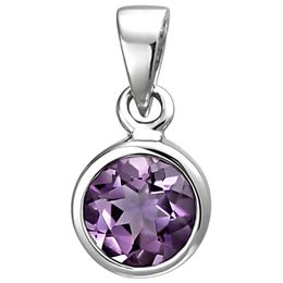 Kettenanh&auml;nger Jobo "Anh&auml;nger mit Amethyst", lila (lila, lila), Schmuckanh&auml;nger, Damen, Silber 925 (Sterlingsilber), Kettenanh&auml;nger, 925 Silber