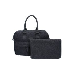 Wickeltasche Vadobag "Care Vienna Hello Little One", Damen, Gr. B/H/T: 16cm x 28cm x 40cm, grau (dunkelgrau), Kunstfaser, unifarben, Taschen, mit passender Wickelunterlage