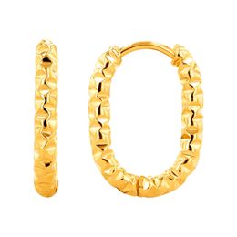 Paar Creolen Lady, gold (goldfarben), Ohrringe, Damen