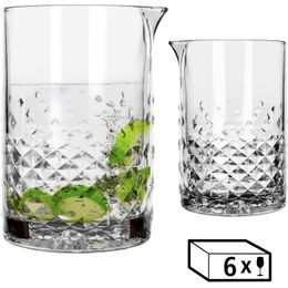Gläser-Set Libbey "Libbey, Rührglas, 6er Set -OCULAR-", transparent, H:15cm Ø:10,5cm, Glas, Trinkgefäße, Fassungsvermögen von ca. 748 ml, mit integriertem Ausguss