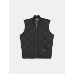 Arbeitsjacke Dickies "Dickies Workwear Jacken DIAMOND QUILTED VEST", Kinder, Gr. XXL, schwarz, Obermaterial: 100% Polyamid; Futter: 65% Polyester, 35% Baumwolle; Füllung: 100% Polyester, Jacken