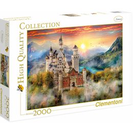 Puzzle Clementoni "High Quality Collection, Neuschwanstein", bunt, Puzzles, KinderB:98cm H:67cm, Pappe, Motiv, Made in Europe, B:98cm H:67cm
