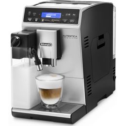 De'Longhi DE'LONGHI Kaffeevollautomat "Autentica Cappuccino ETAM29.660.SB - Superkompakt - nur 19,5 cm breit", silber (silberfarben, schwarz), B:19,5cm H:32,5cm T:47,3cm, Kaffeevollautomaten, LatteCremaMilchsystem, Kegelmahlwerk 13-stufig, automatische Reinigung, Topseller