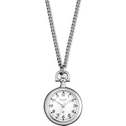 Regent Uhren Kettenuhr REGENT "P766", silber (edelstahlfarben), Taschenuhren, Damen, Quarzuhr, Damenuhr