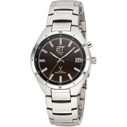 Funkuhr ETT "Altai", silber (silberfarben), Armbanduhren, Herren, Armbanduhr, Herrenuhr, Datum, Solar