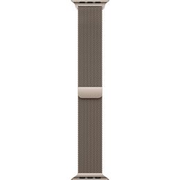 Apple Smartwatch-Armband "Milanaise", beige (natur), 15-20cm, Uhrenarmbänder