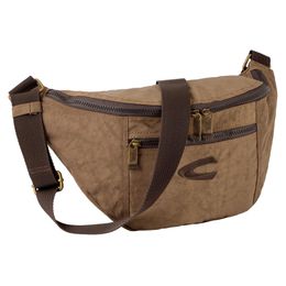 Umhängetasche Camel Active "Journey", Damen, Gr. B/H/T: 39cm x 20cm x 13cm, beige, Nylon, aufgeraut, bestickt, clean, unifarben, Taschen, aus leichtem robusten Nylon, funktional perfekt für alle Lebenslagen