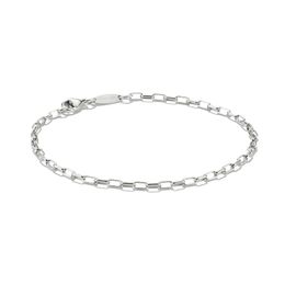 Armband Thomas Sabo "Paperclip-Armband, A2206-001-21-L19v, A2206-413-39-L19v" Gr. 19, silber (silberfarben), Armbänder, Damen, 19, Silber 925 (recycelt)