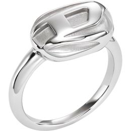 Fingerring Diesel "Schmuck Geschenk Edelstahl Ring" Gr. 19, silber (edelstahlfarben), Fingerringe, Damen, 19, Edelstahl