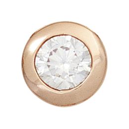 Runder Anh&auml;nger Jobo, rosa (ros&eacute;goldfarben), Schmuckanh&auml;nger, Damen, Silber 925 (Sterlingsilber), rund 925 Silber ros&eacute;gold vergoldet mit Zirkonia