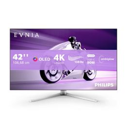 Philips Gaming-Monitor "42M2N8900", Energieeffizienz: G (A-G), weiß, Monitore, höhenverstellbar
