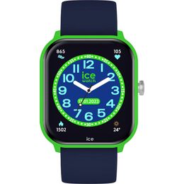 Ice Watch Smartwatch ICE-WATCH "ICE smart junior 2.0", blau (dunkelblau), Smartwatches, Armbanduhr, Jungenuhr, Kinder, Silikonarmband, Spielmodus, Sportprofil