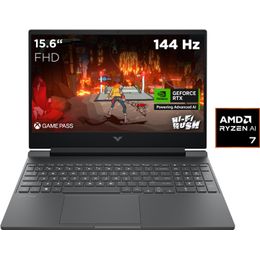 HP Gaming-Notebook "Victus 15-fb3073ng", mica silber, 16 GB RAM 1.000 GB SSD, Ryzen™ AI 7, Windows 11 Home, Notebooks