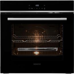 Siemens Pyrolyse Backofen "HB572ABS3", Energieeffizienz: A+ (A+++-D), grau (silberfarben), B:59,4cm H:59,5cm T:54,8cm, Backöfen, Air Fry Funktion für knusprige Ergebnisse & Selbstreinigungsfunktion, Topseller