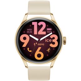 Ice Watch Smartwatch ICE-WATCH "ICE smart 3.0 - 1.2 AMOLED - GPS", beige, Smartwatches, Damen, Armbanduhr, Damenuhr, Silikonarmband,Bluetooth,Touch-Display,digital