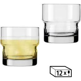 Gläser-Set Libbey "D.O.F. Glas -NEWTON- 355 ml, Ø: 9 cm, H: 9 cm, 12er Set", transparent, H:9cm Ø:9cm, Glas, Trinkgefäße, hochwertig verarbeitet, im modernen Design