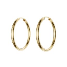 Paar Creolen Firetti "Schmuck Geschenk Silber 925 2,5 mm breit" Gr. 30, gold (gelbgoldfarben), Ohrringe, Damen, 30, Silber 925 (Sterlingsilber), Made in Germany