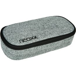 Schreibger&auml;teetui neoxx "Schlamperbox, Jump, Pixel my mind", Kinder, grau (wool the world), Polyester, Schreibger&auml;teetuis, teilweise aus recyceltem Material