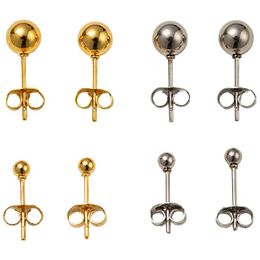 Ohrstecker-Set Firetti "Multipack Schmuck Geschenk Edelstahl Ohrschmuck Ohrringe", gold (silberfarben, gelbgoldfarben), Ohrringe, Damen, Edelstahl, Made in Germany