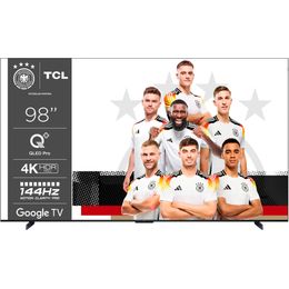 TCL QLED-Fernseher "98C61BX7", Energieeffizienz: G (A-G), schwarz (titanium anthrazit), 98, Fernseher, Topseller