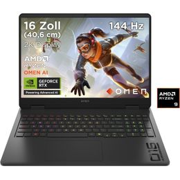 HP Gaming-Notebook "OMEN 16-ap AMD", schwarz (shadow schwarz), 32 GB RAM 1.000 GB SSD, Ryzen 9, Windows11Home, Notebooks, Topseller