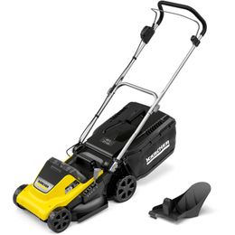 Kärcher Akkurasenmäher KÄRCHER "LMO 4-18 Dual", gelb, B:43,7cm H:100,2cm T:122,2cm, Rasenmäher, ohne Akkus und Ladegerät