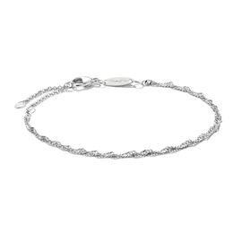 Armband Thomas Sabo "Singapur-Armband, A2208-001-21-L19v, A2208-413-39-L19v" Gr. 19, silber (silberfarben), Armbänder, Damen, 19, Silber 925 (recycelt)