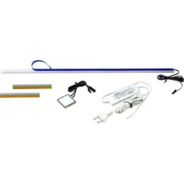 Einbauleuchte SAPHIR "Quickset Beleuchtungs-Set inkl. Trafo und Touchsensor, 60 cm breit", weiß, B:55cm H:1cm L:55cm T:1cm, Leuchten, Schrankleuchte, für Waschtischunterschränke, Spiegelschränke, 275LM, 230V, kaltweiß